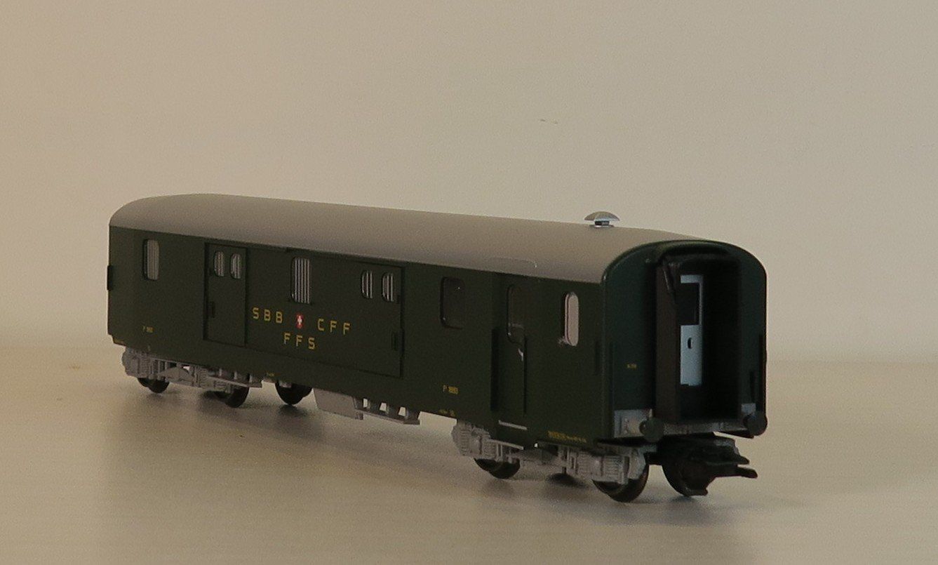 Märklin 43402 Leichtstahl-Gepäckwagen der SBB, Epoche III (Neu und ...
