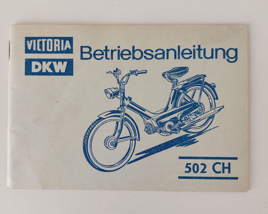 Betriebsanleitung Mofa Victoria 502 CH DKW (Gebraucht) in Schenkon für ...