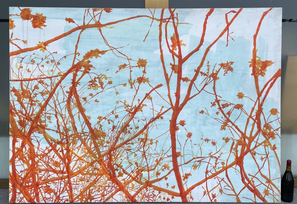 Grosses Gemälde mit faszinierendem Anblick unleserlich Sign (Gebraucht) in Root für CHF 485 ...