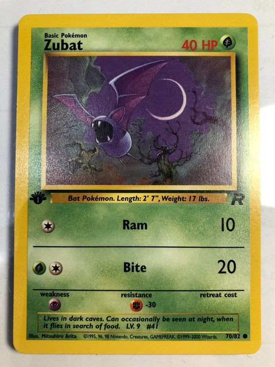 Zubat 1st Team Rocket - MINT - ab 1.- | Kaufen auf Ricardo