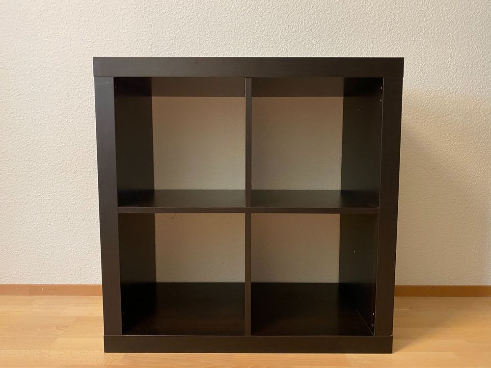 Ikea Kallax Schwarz 2x2