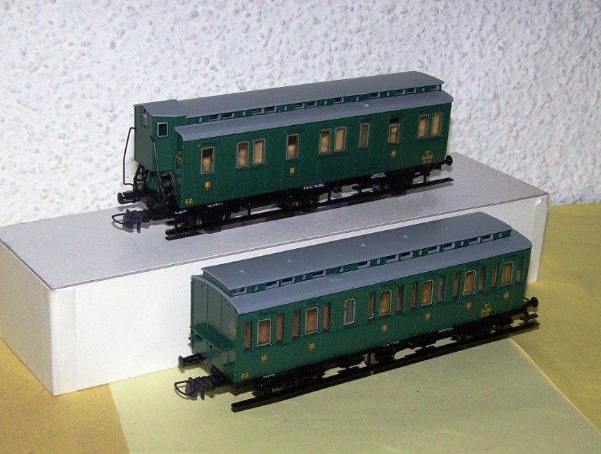 Roco H0 2 x Cry Abteilwagen FS, Sondermodelle Gieffeci 2009 (Neu ...