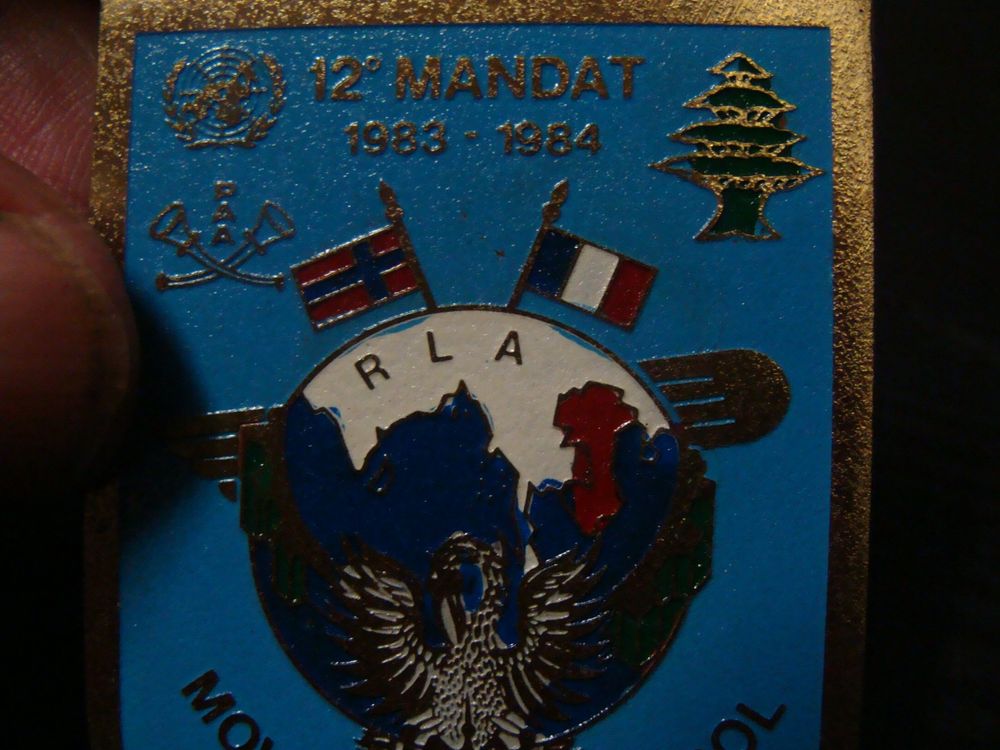 Insigne de la guerre du Liban (mouvement contrôle 1983) (D'occasion) à ...