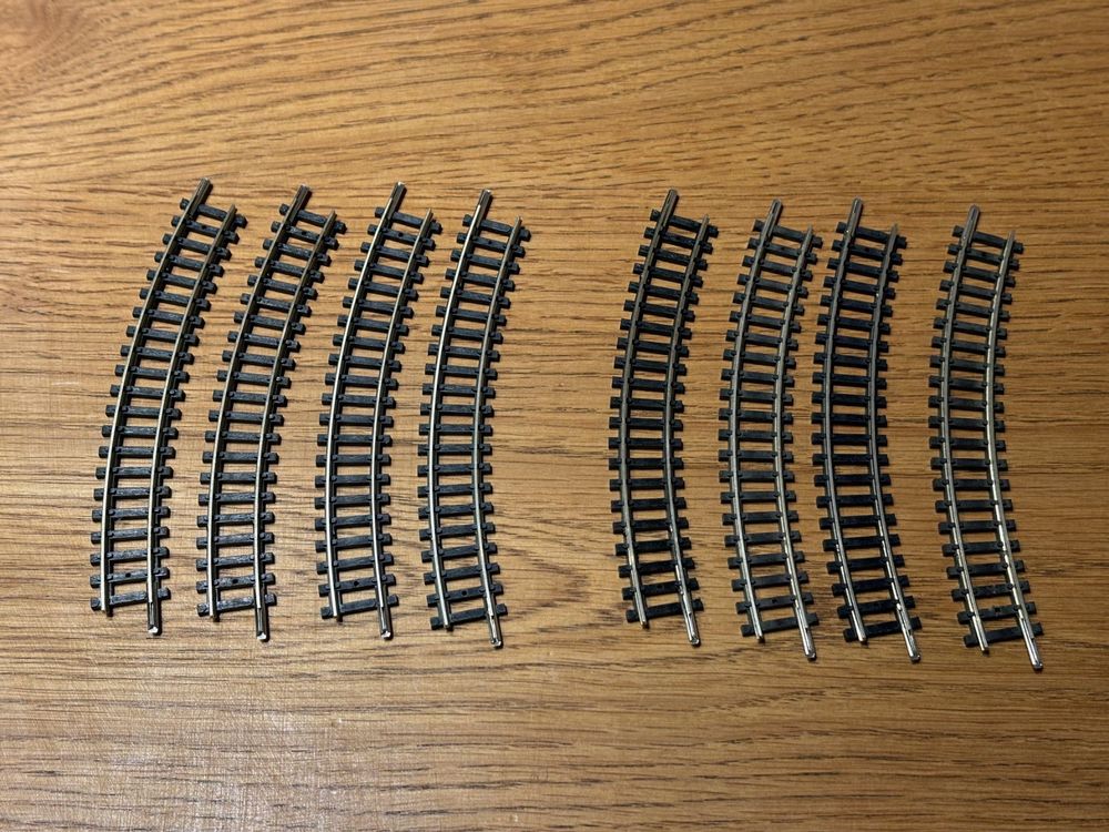 Z362: 8 Stk. Minitrix Gleise (Art. 4912) (Gebraucht) in Birsfelden für ...