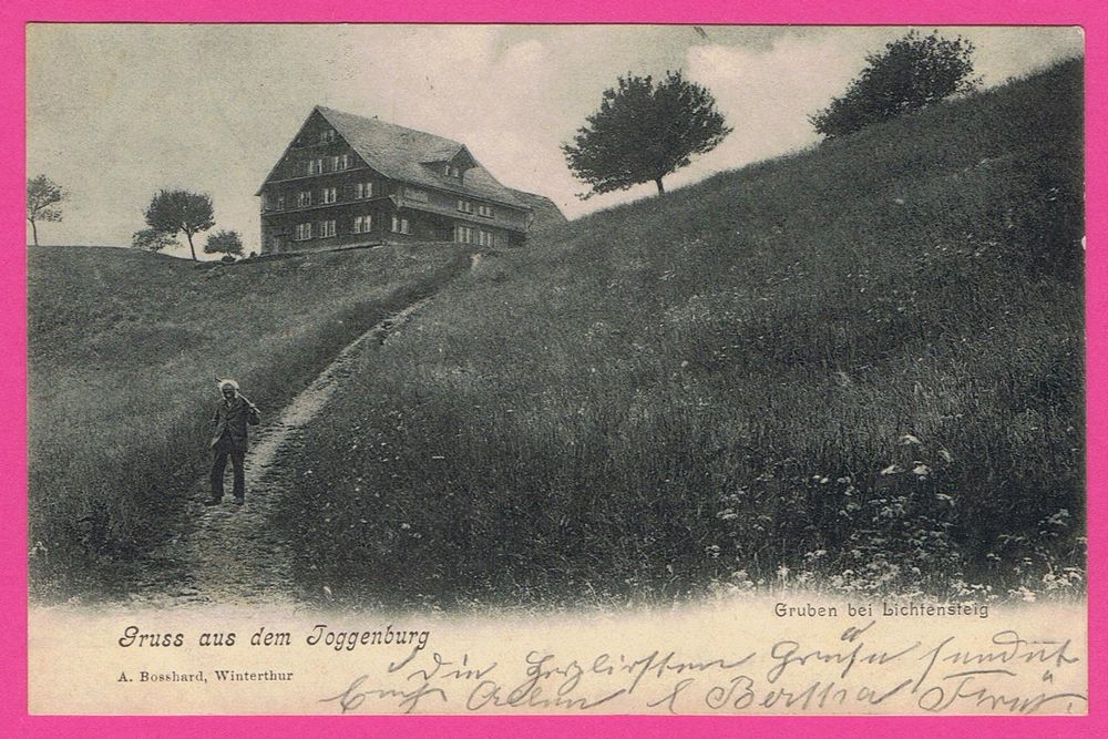 Gruben bei Lichtensteig gel 1905 belebt Toggenburg (Gebraucht) in Einsiedeln für CHF 2 – mit ...