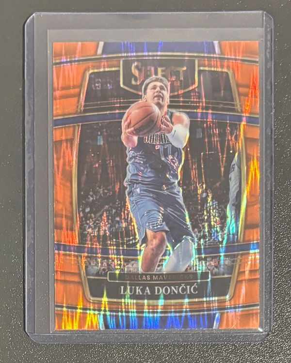 NBA Luka Doncic 2021-22 Select Orange Flash Parallel Card (Neu (gemäss ...