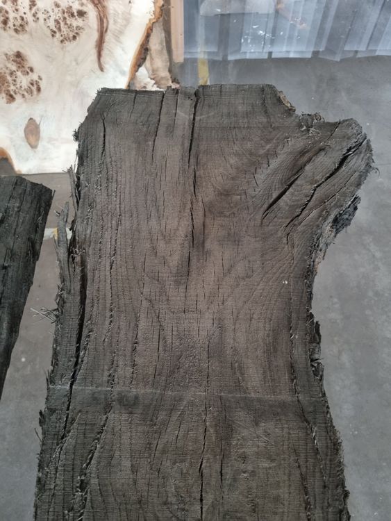 Mooreiche Bretter Unikat Edelholz Deko Tisch 4 Stk 32 mm Set (Gebraucht ...