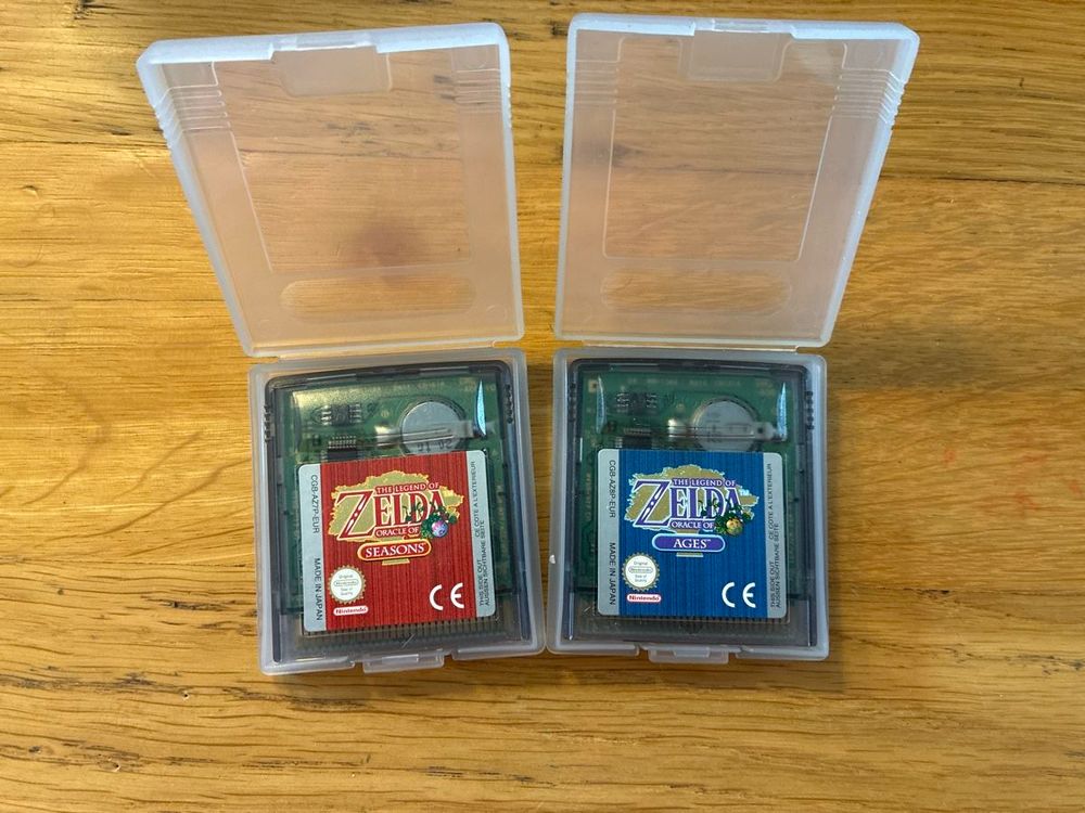 Zelda Oracle of Seasons & Ages - Game Boy Color GBC (Gebraucht) in ...
