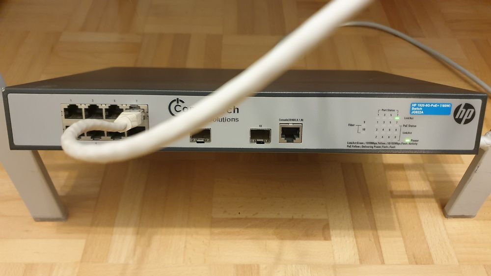 HP 1920-8G-PoE+ Switch (180 Watt PoE!) | Kaufen auf Ricardo