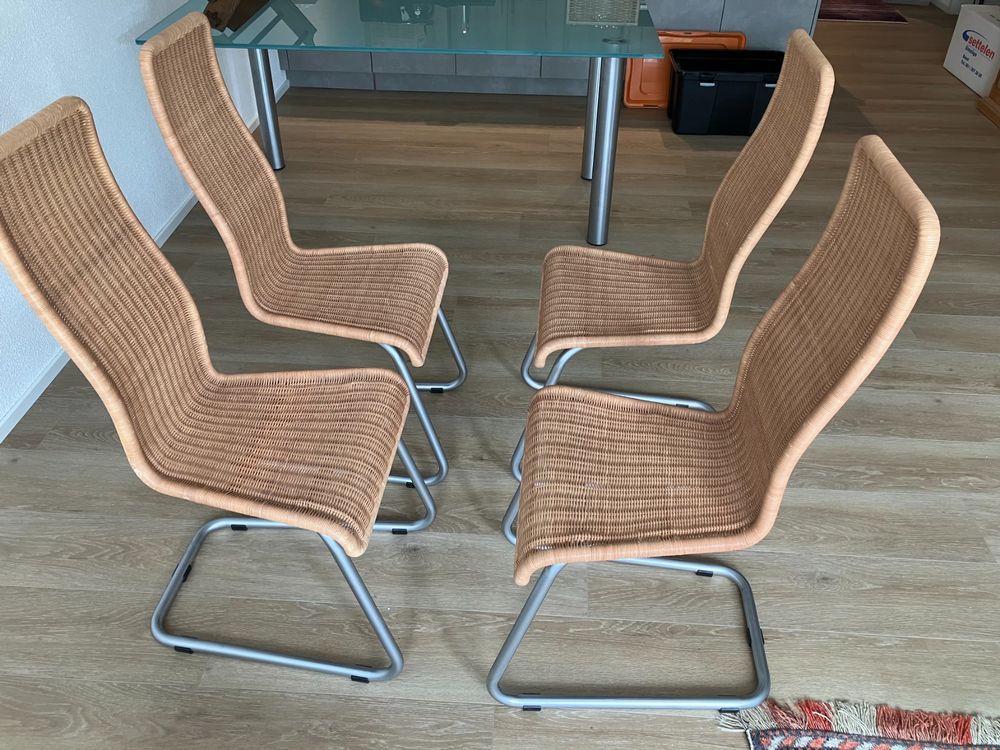 4 Freischwinger Esszimmer Stühle | Kaufen auf Ricardo