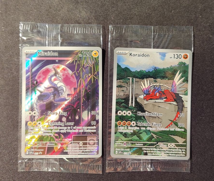 Sealed Koraidon und Miradon Pokemon Black Star Promos | Kaufen auf Ricardo