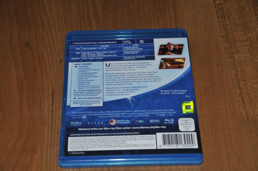 Ratatouille - Disney Pixar - Blue-ray Disc - guter Zustand (Gebraucht ...