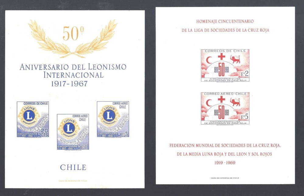 CHILE Blocks - 2 Bilder (Neu (gemäss Beschreibung)) in Les Valettes für ...