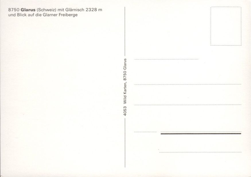 Vintage Maximumkarte ESAF Schwingfest Glarus (Neu (gemäss Beschreibung ...