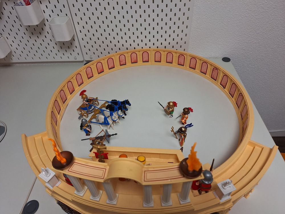 Römische Gladiatoren Arena mit Quadriga und weiterem Zubehör (Gebraucht ...