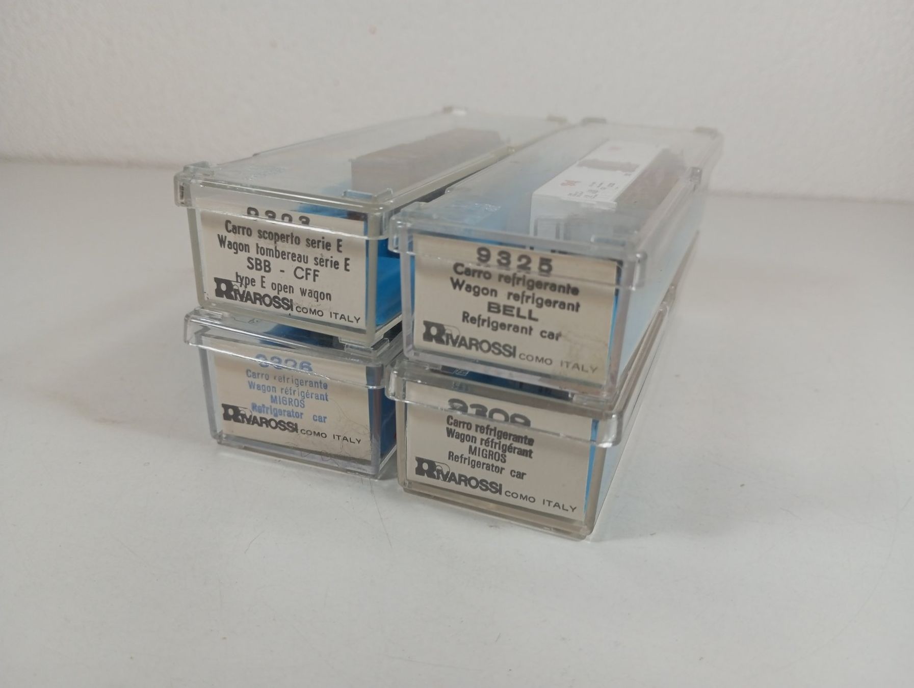 Rivarossi N: 4 x SBB Güterwagen / wagons-marchandises CFF (Neu (gemäss ...