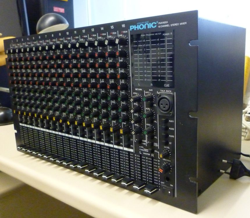 19", 16 Kanal Stereo Mixer, Phonic PMX 1600A (Gebraucht) in Winterthur für CHF 46 – nur Abholung ...