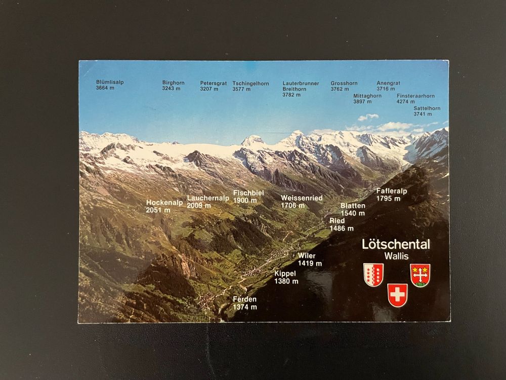 AK VS Lötschental, Ferden, Kippel, Wiler, Blatten, Ried (Gebraucht) in Thal für CHF 2 – mit ...