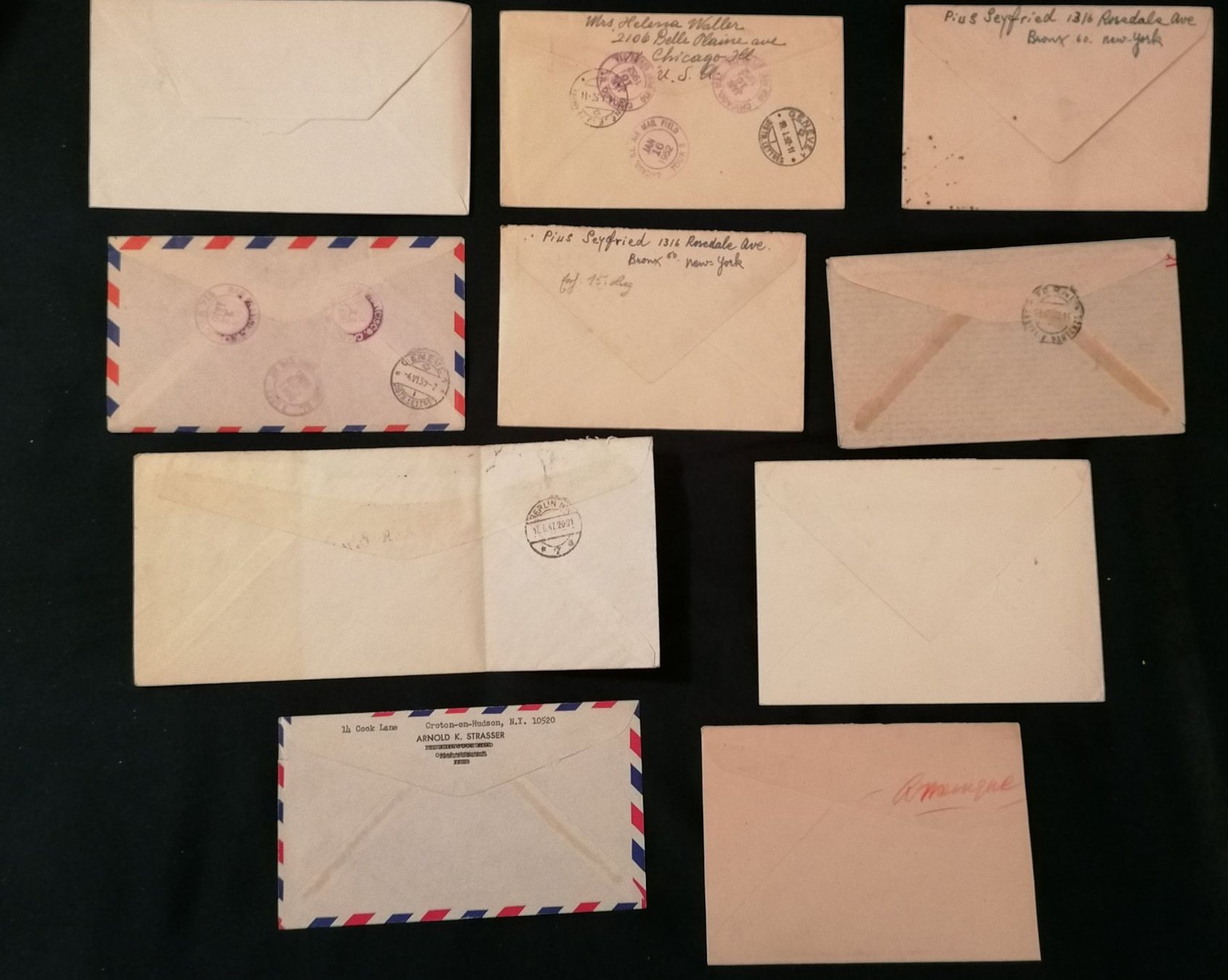 29 Air mail Briefe von 1939 bis 1968 (Gebraucht) in Wangen an der Aare ...