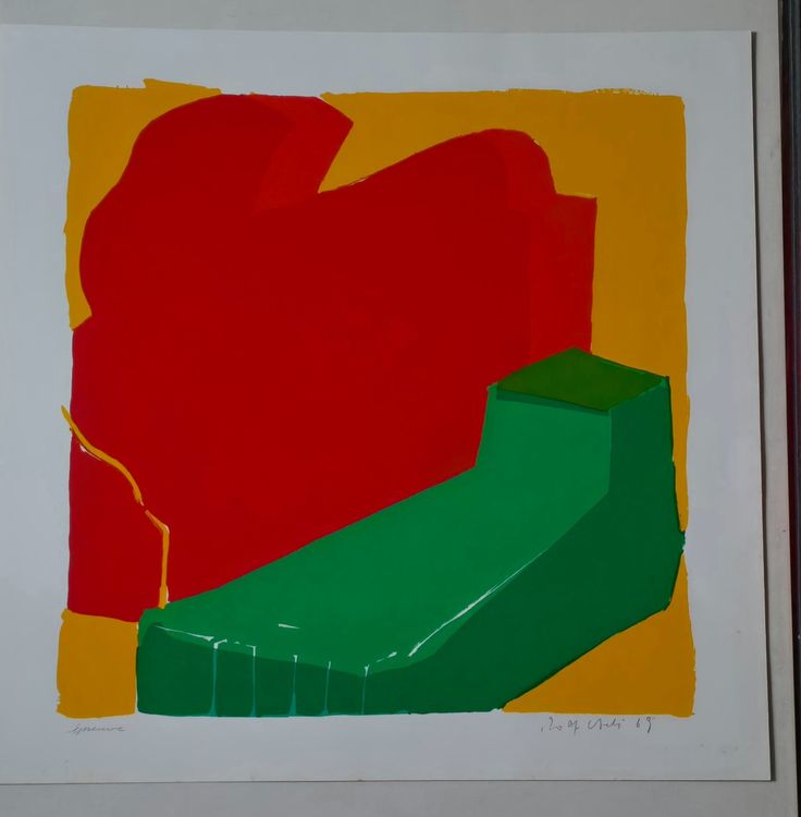 Fuss von Rolf Iseli. Serigrafie/Künstlerprobe. Handsigniert (Gebraucht ...