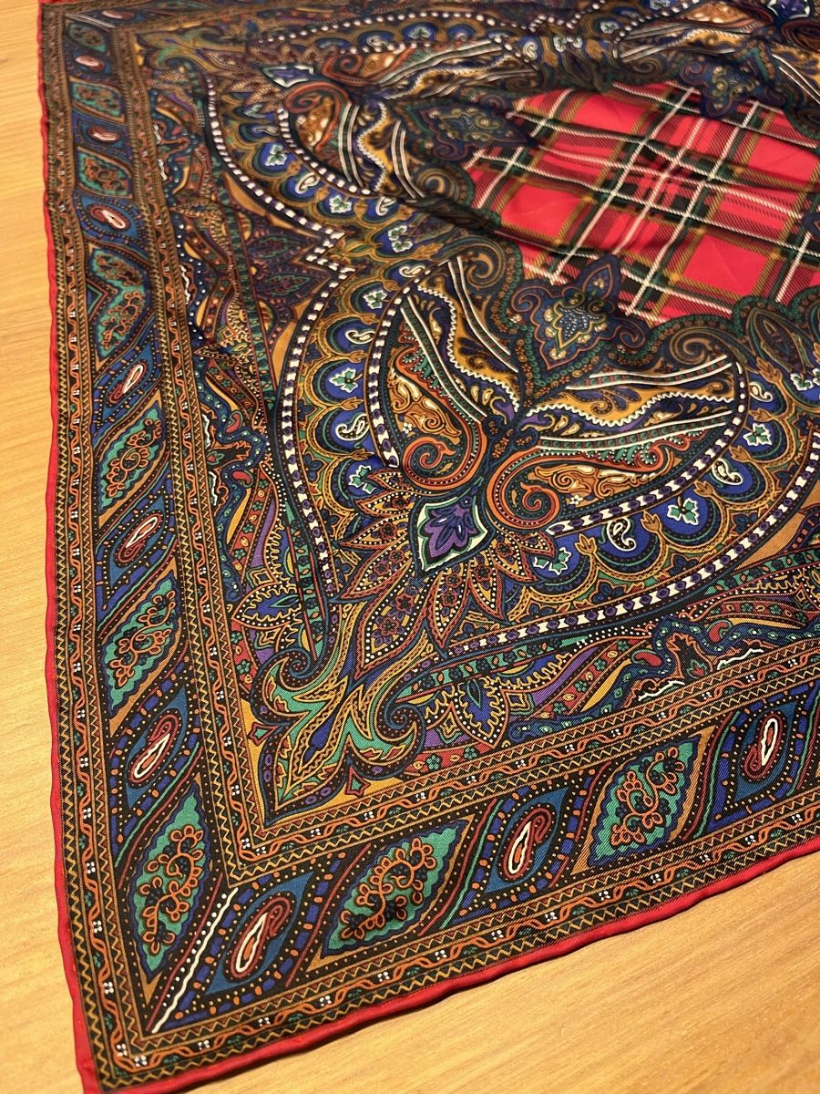 Edler Vintage Seidenschal mit Paisley Muster von Codello (Gebraucht) in ...
