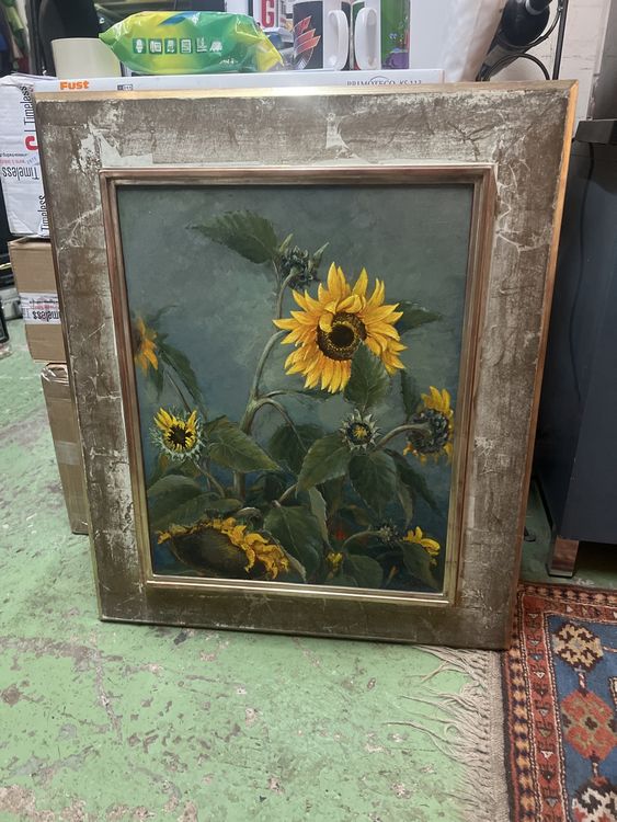 Gemälde Sonnenblumen C.Gubler 1967 (Gebraucht) in Rorschach für CHF 310 – nur Abholung auf ...