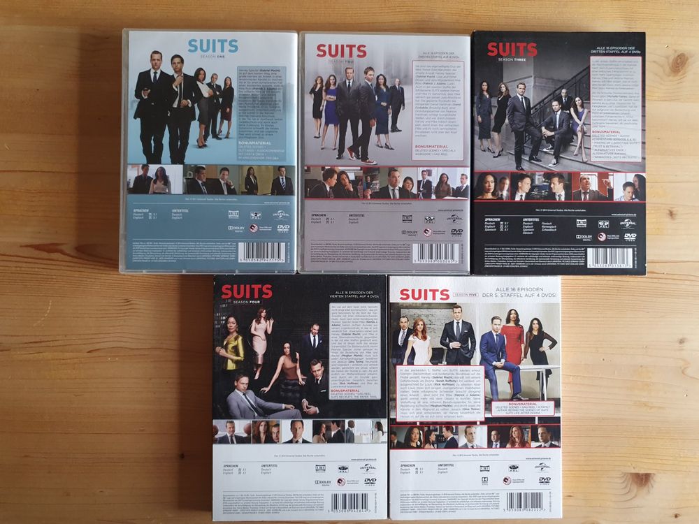 DVD - Suits Staffel 1+2+3+4+5 komplett (Gebraucht) in St. Margarethen ...