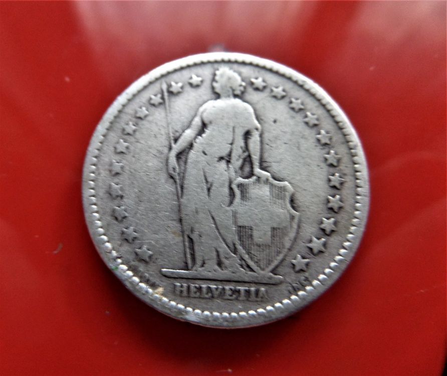Alter SCHWEIZER 2 Fr / 1886 SILBER Münze (Gebraucht) in Glis für CHF 6 – mit Lieferung auf ...