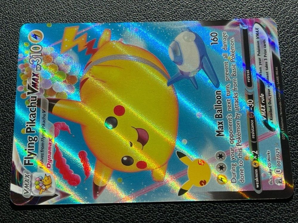 Flying Pikachu VMAX 007/025 Ultra Rare Pokémon Celebrations | Kaufen ...