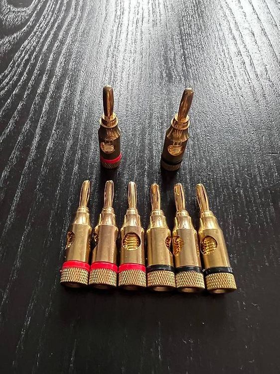 Teufel C8502P Bananenstecker vergoldet (8x) Premium Qualität (Gebraucht) in Gattikon für CHF 28 ...