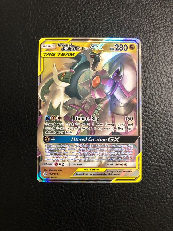2019 Cosmic Eclipse - Arceus Dialga Palkia GX 156/236 NM | Kaufen auf Ricardo