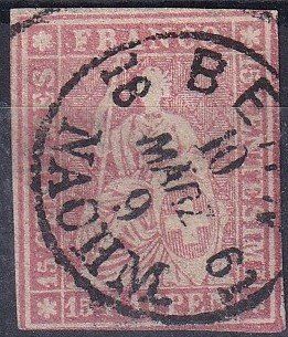 Strubel 24 mit V-O BERN, 10.MÄRZ 61 (Gebraucht) in Samnaun-Compatsch für CHF 13 – mit Lieferung ...