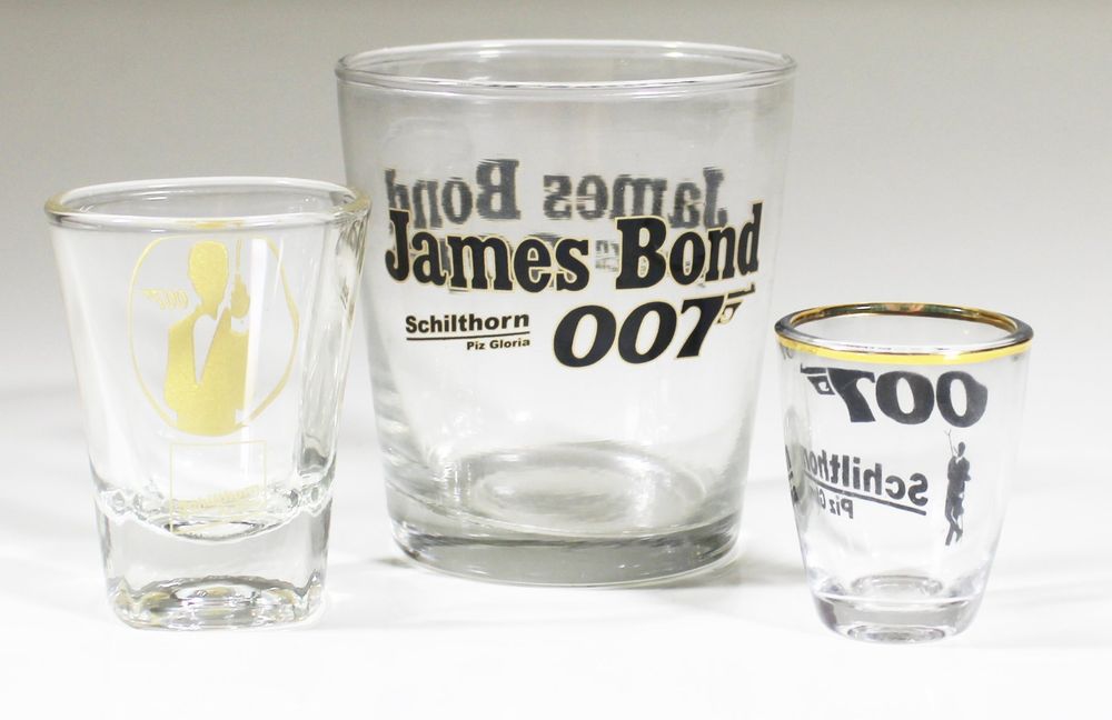 Alte & seltene JAMES BOND 007 SCHILTHORN PIZ GLORIA Glässer! | Kaufen ...
