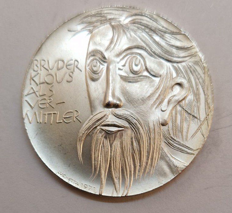 Silbermünze - Bruder Klaus als Vermittler - 900 fein (Gebraucht) in ...