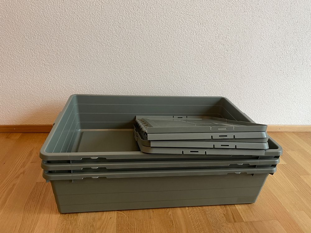IKEA - SOCKERBIT Box mit Deckel Col.Graugrün 3et (Gebraucht) in Zürich ...