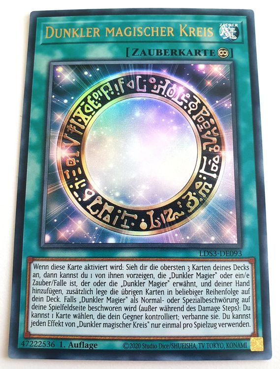 Dunkler magischer Kreis - Yu-Gi-Oh! TCG (Neu (gemäss Beschreibung)) in ...