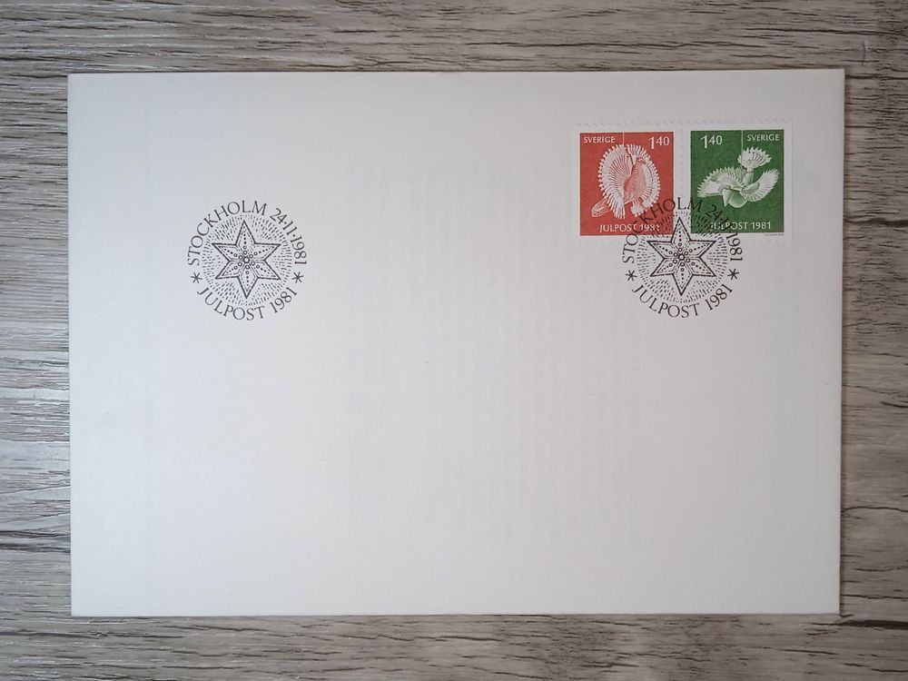 TR50 Enveloppe + Timbre Suede 1981 (Gebraucht) in Cousset für CHF 0.6 – mit Lieferung auf ...