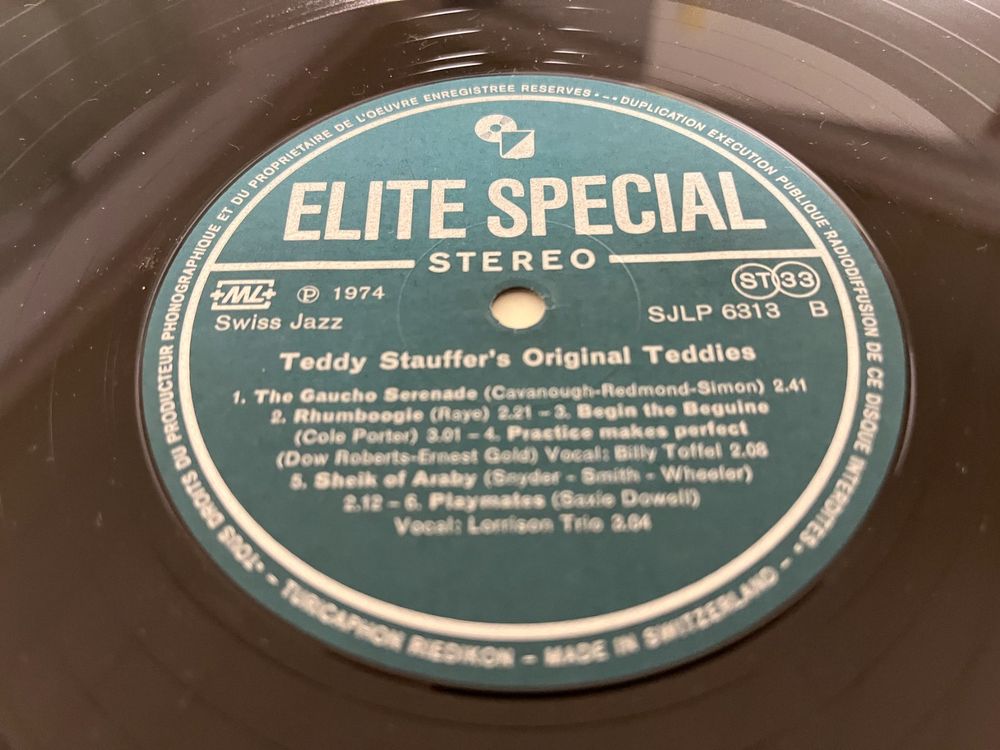 LP Teddiy Stauffer`S original Teddies Swiss Jazz Vol. 2 (Gebraucht) in ...