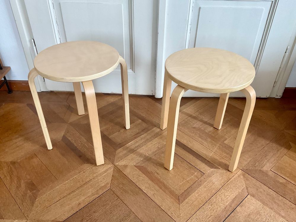 2x IKEA Frosta Hocker Stil Alvar Aalto VERSAND 15.- (Gebraucht) in Aarau für CHF 70 – nur ...