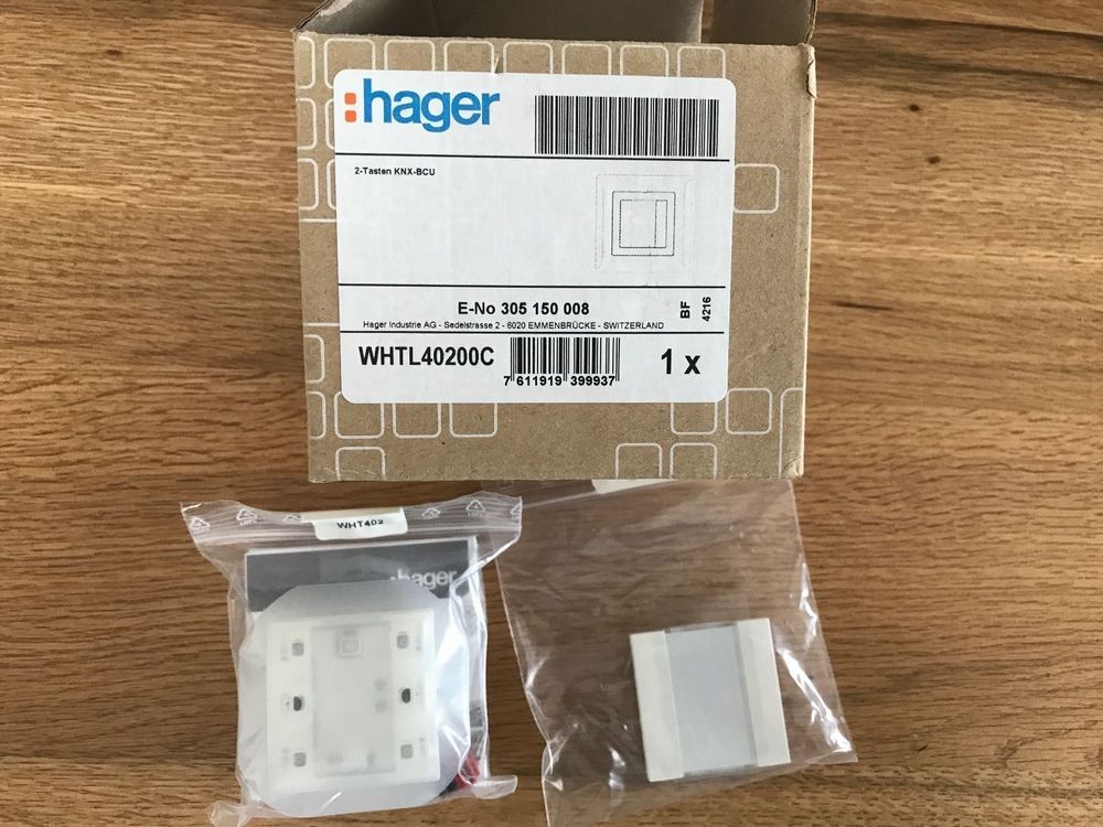 Hager KNX Taster, 2-Tasten, weiss (Neu (gemäss Beschreibung)) in ...