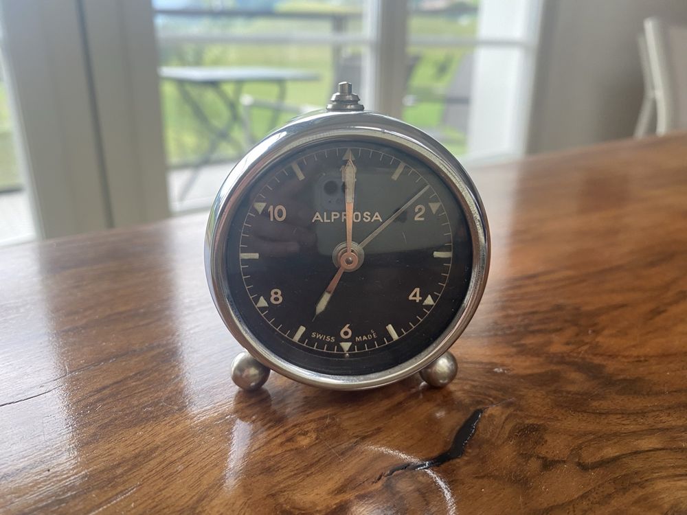 Alprosa Wecker Vintage Retro Swiss Made Uhr Chrom (Gebraucht) in Buochs ...