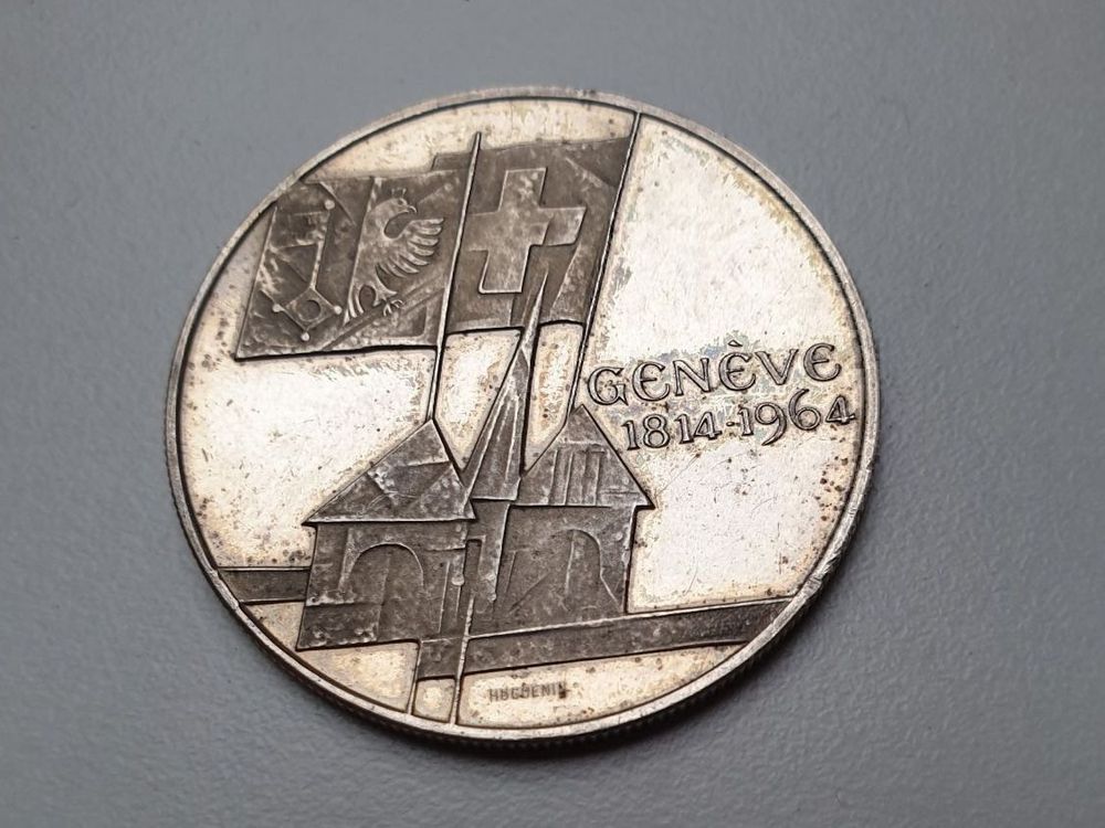 🇨🇭🤍 Swiss Silver .900 15g: Genève 150 ans (Gebraucht) in Pully für CHF 15.5 – mit Lieferung auf ...