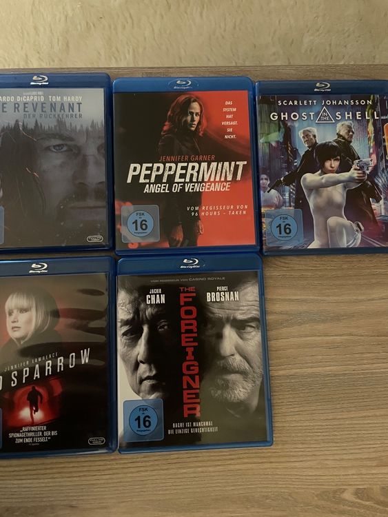 Blue ray red sparrow/the foreigner/ghost shell/peppermintetc (Gebraucht) in Unterkulm für CHF 1. ...