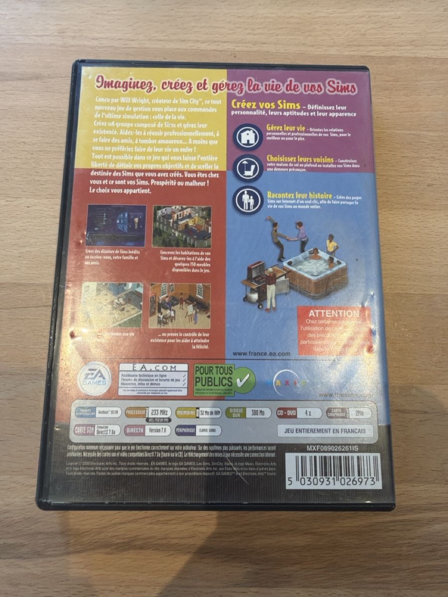 Les Sims - PC CD-ROM (D'occasion) à Conthey pour CHF 10 – avec ...