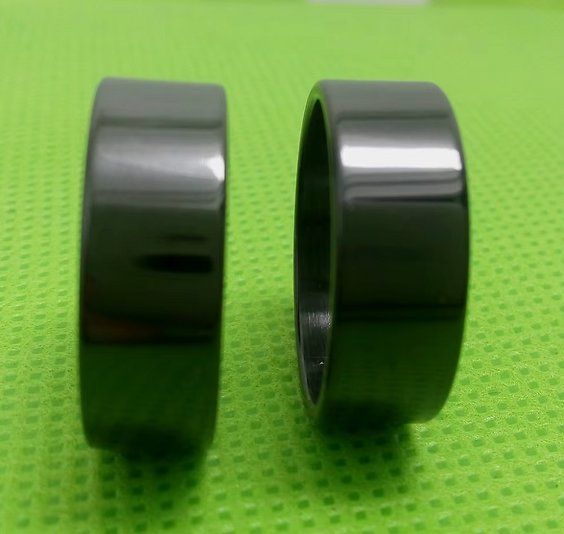 Zeitlose Edelstahl-Fingerringe Schwarz 50-er Set Ringe-Lot (Neu und ...