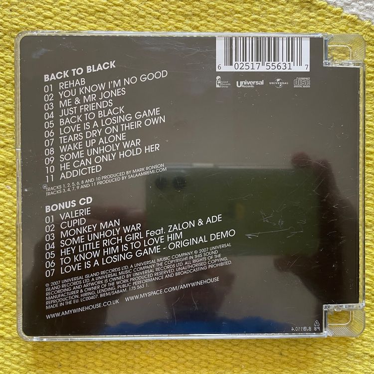 AMY WINEHOUSE-2CD BACK TO BLACK DELUX EDITION (Gebraucht) in ...