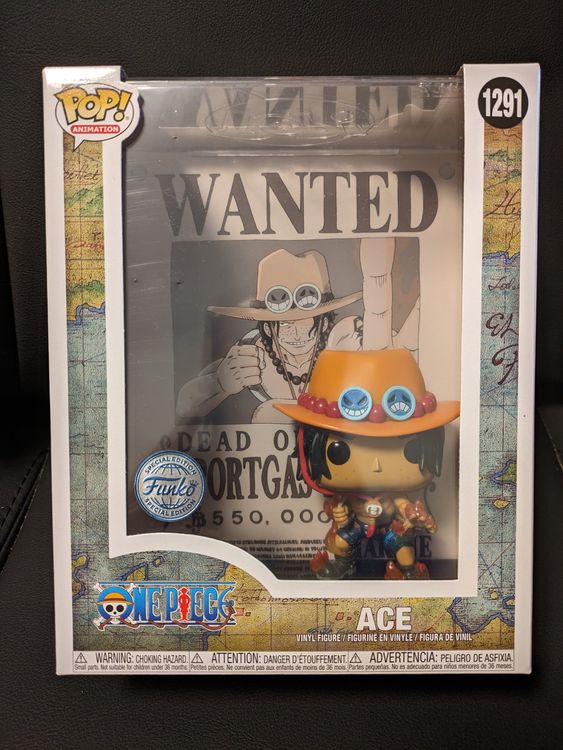Funko Pop! One Piece - Wanted Poster Ace #1291 (Neu und ...
