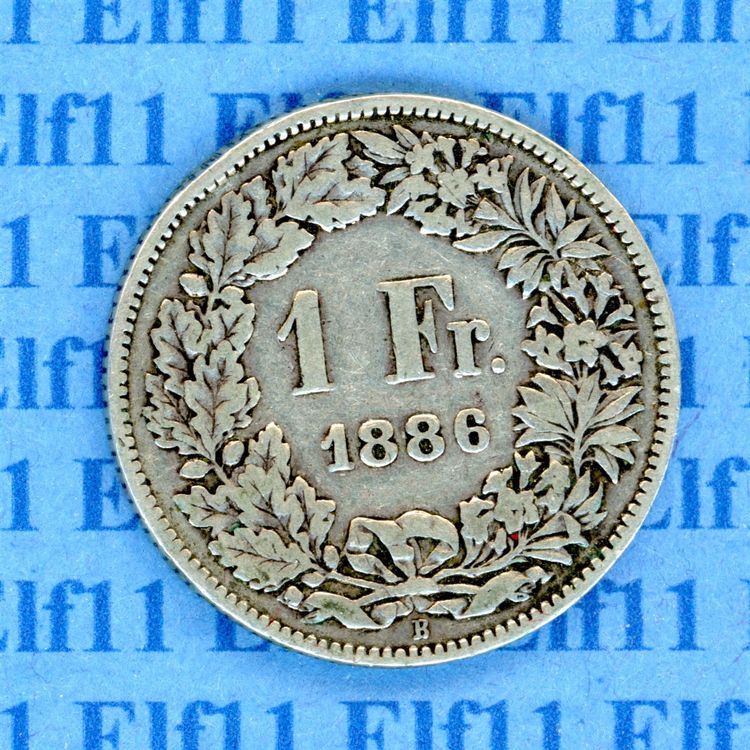 CHF___1.00 1886 -ss 1 Franken | Kaufen auf Ricardo