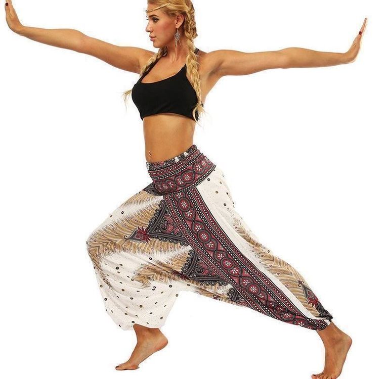 Sehr leichte Indie-Haremshose für Yoga Pantalon très léger | Kaufen auf Ricardo