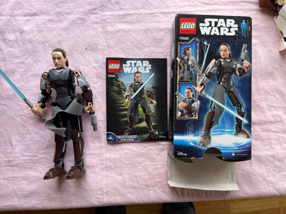 3 LEGO Star Wars Figuren - Obi-Wan Kenobi, Rey, Finn (Gebraucht) in ...